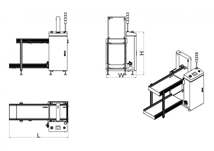 Multi Function PCB Handling Equipment 3 Magazine PCB Loader Easy Operation